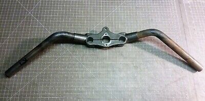 Raw Steel Board Track Racer Handlebars for Inline Springers w 4.75" Re ...